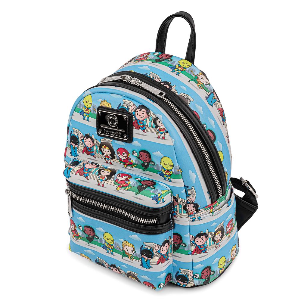 Loungefly DC Comics Superheroes Lineup Mini Backpack – LuxeBag