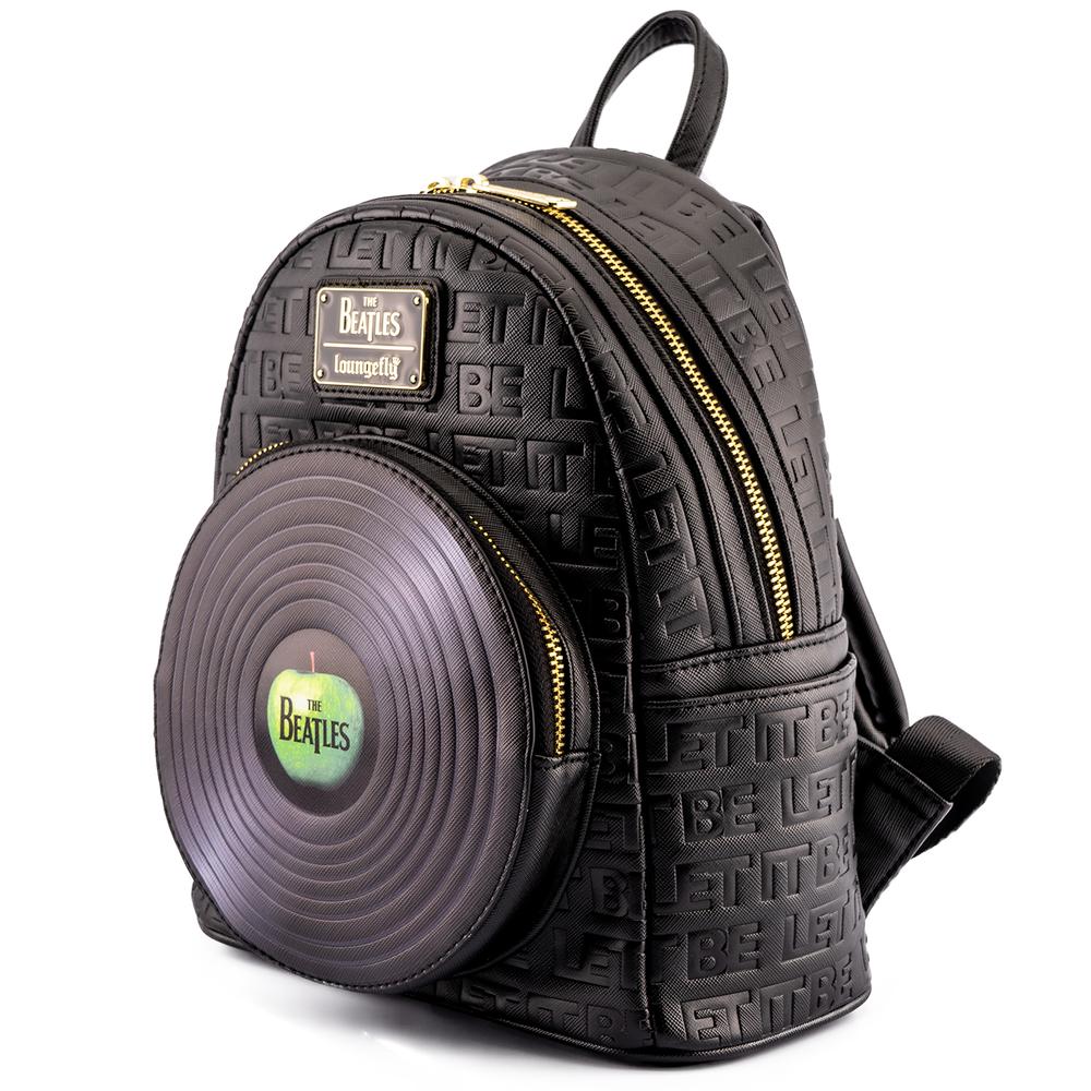 Loungefly The Beatles Let It Be Vinyl Record Mini Backpack and Wallet ...